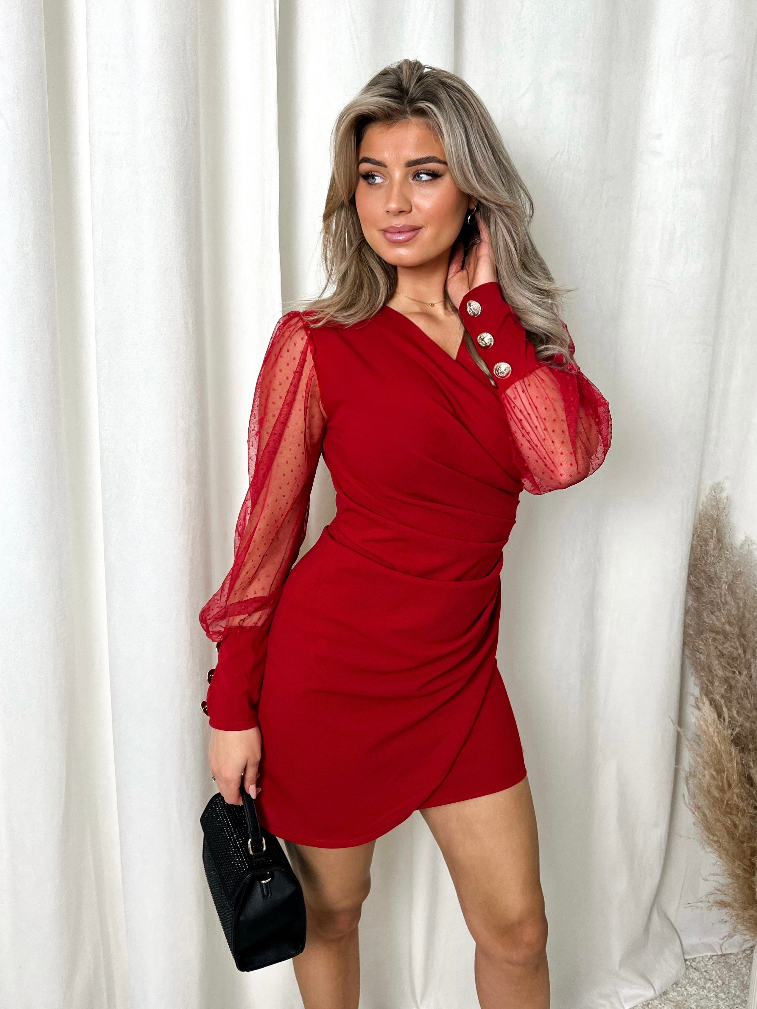 Dress Elise Red – Mons Fashion Boutique
